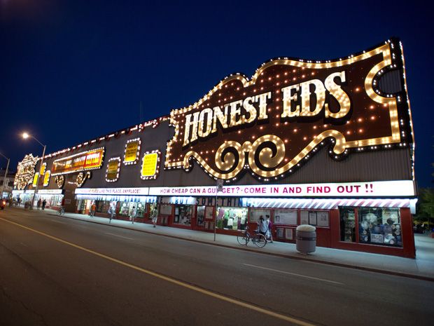 Iconic Honest Ed's store — famous for its cheesy outdoor signage and ...
