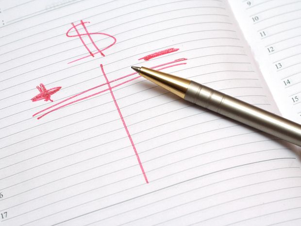 Tough-guy debt collector's handwritten tally of debts and grievances ...