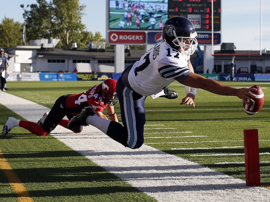 Toronto Argonauts rally behind Zach Collaros to snap Calgary Stampeders ...