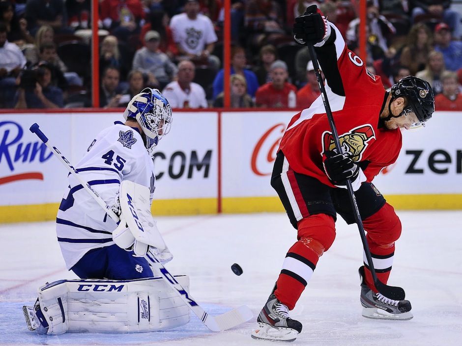 Toronto Maple Leafs goaltender Jonathan Bernier absent from practice ...