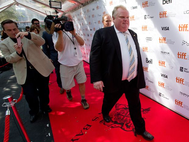 Rob Ford struts down the red carpet at TIFF, but the next film he ...