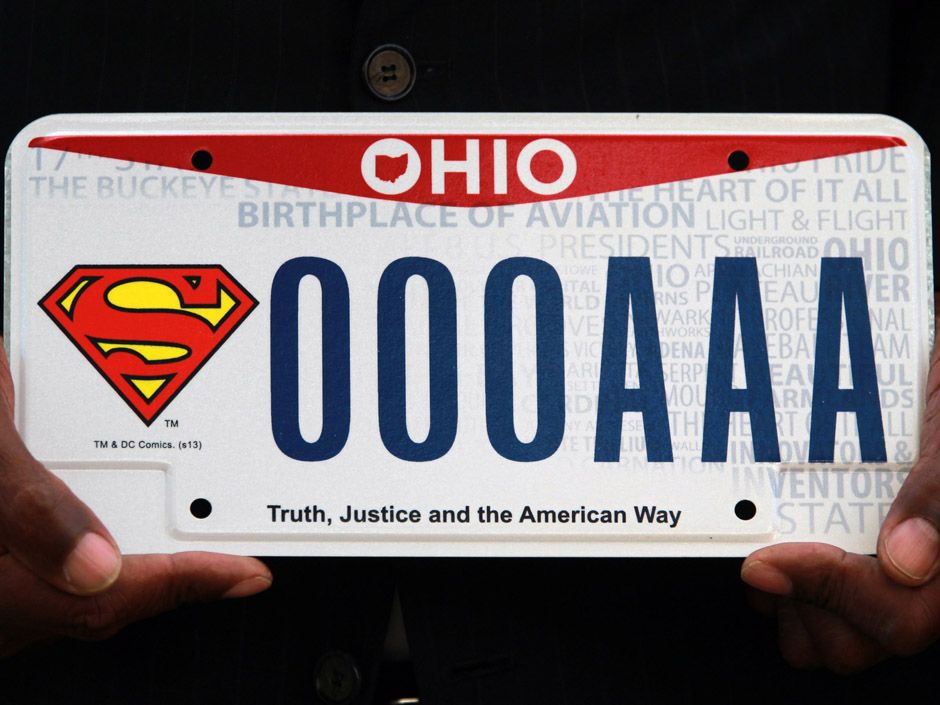 It's a bird, it's a plane, it's a car: License plates with Superman's ...