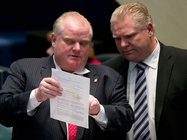 Rob Ford and brother Doug lose to 'spendthrift councillors' as $9.6 ...