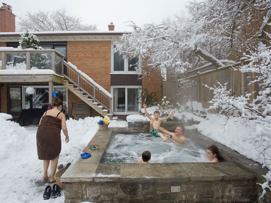 Ice capades: For some homeowners, a warm backyard pool is the perfect ...