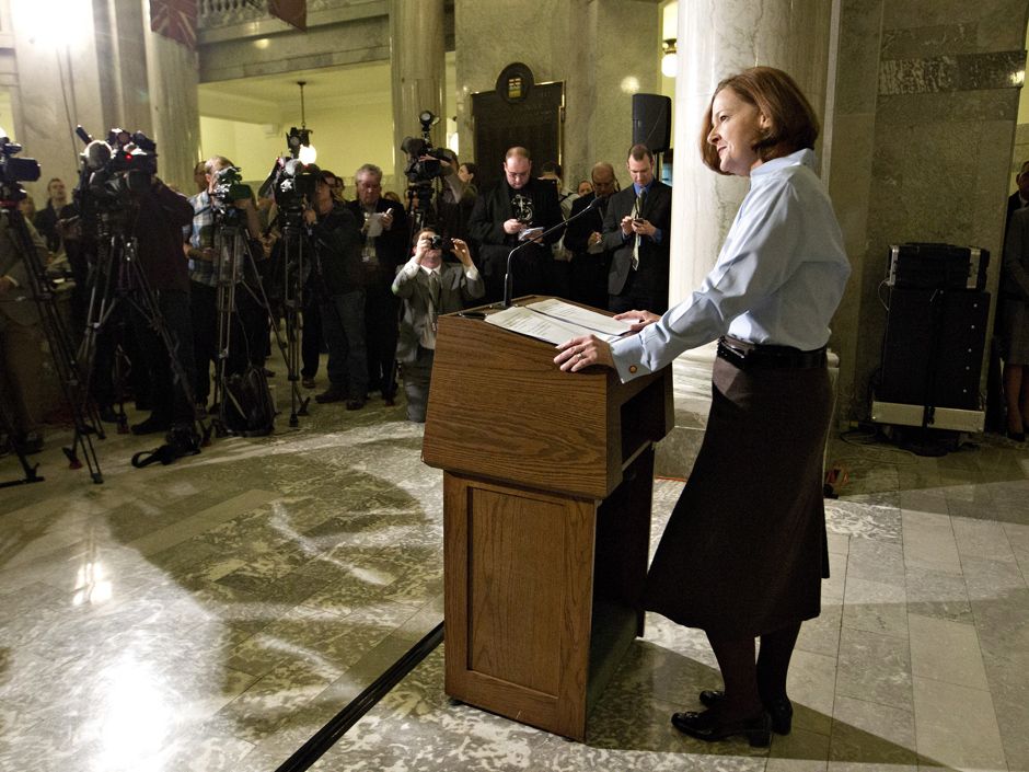 Alison Redford resigns as Premier of Alberta after weeks of caucus ...
