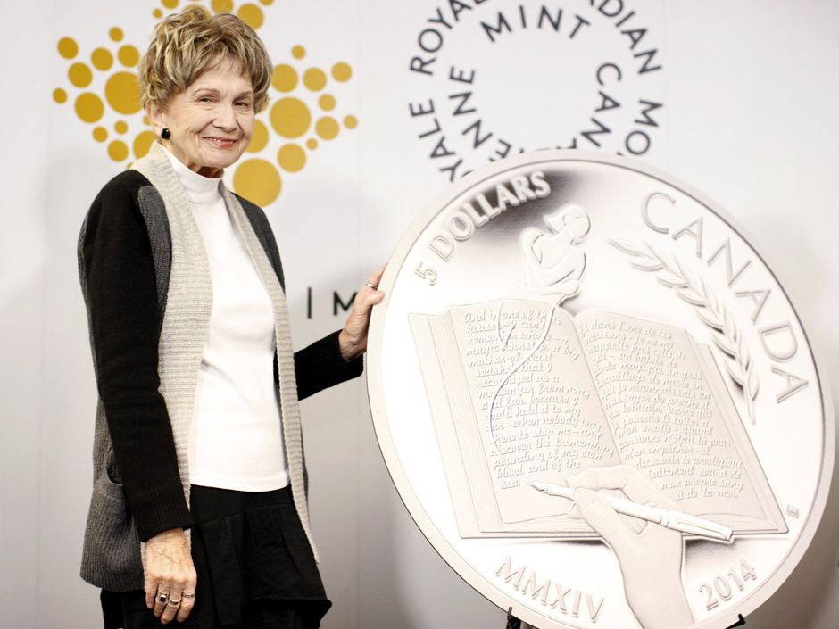Alice Munro's Nobel Prize win commemorated with silver coin from Royal ...