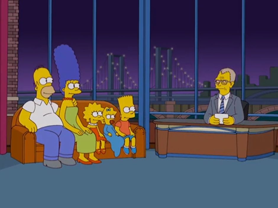 Watch The Simpsons pay tribute to retiring late-night host David ...