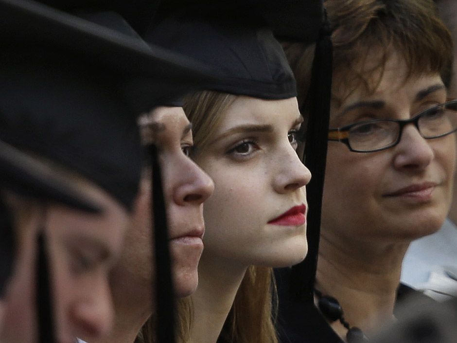 Emma Watson accompanied by undercover police officer to Brown ...