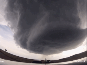 Watch as storm chasers get an up-close look at a rare — and very ...