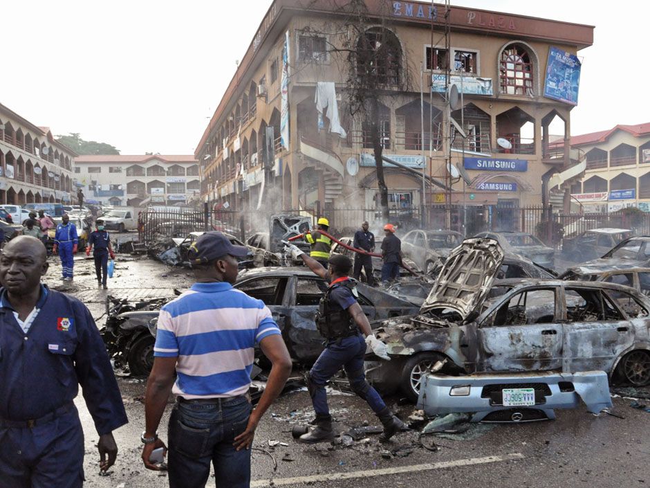 Explosion rips through mall in Nigerian capital, killing at least 21 ...