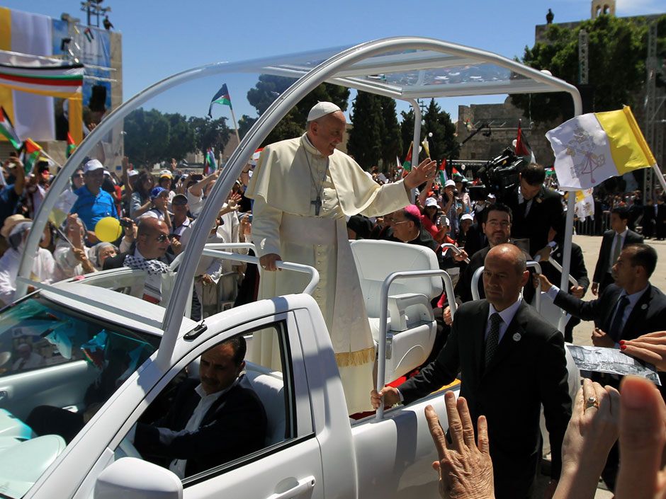 Pope doesn't see the point of having a bullet-proof car at his old age ...
