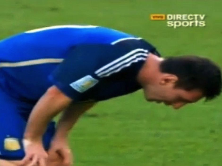Argentina's World Cup 2014 star Lionel Messi keeps vomiting on the ...