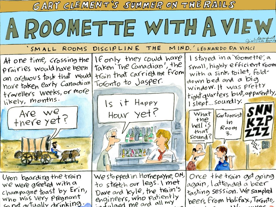Gary Clement’s Summer on the Rails: A roomette with a view | National Post