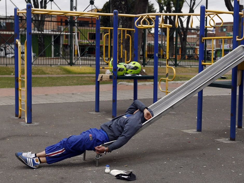 Children's playground becomes makeshift holding cell due to ...