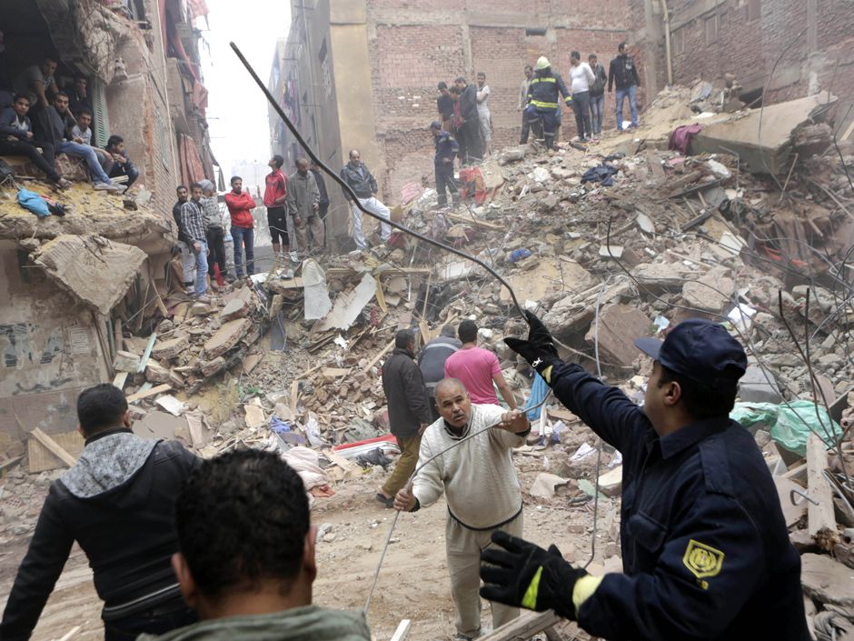 Cairo apartment building collapses as residents sleep, killing 17 and ...