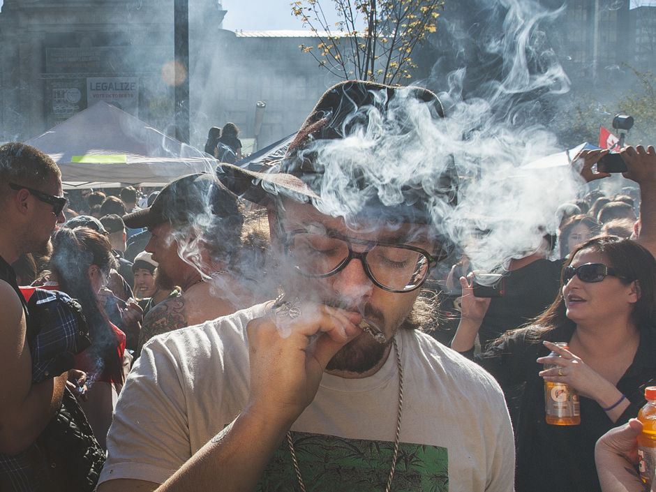 Group Of People Smoking Weed