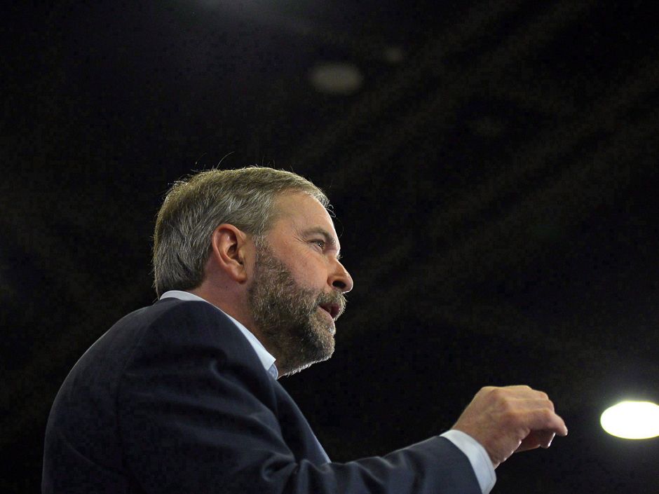 NDP's Tom Mulcair plays down his past as anglo-rights defender with ...