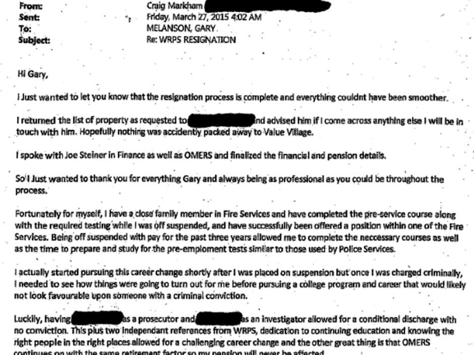 'Dream come true': Ex-Waterloo Regional Police officer mockingly thanks ...