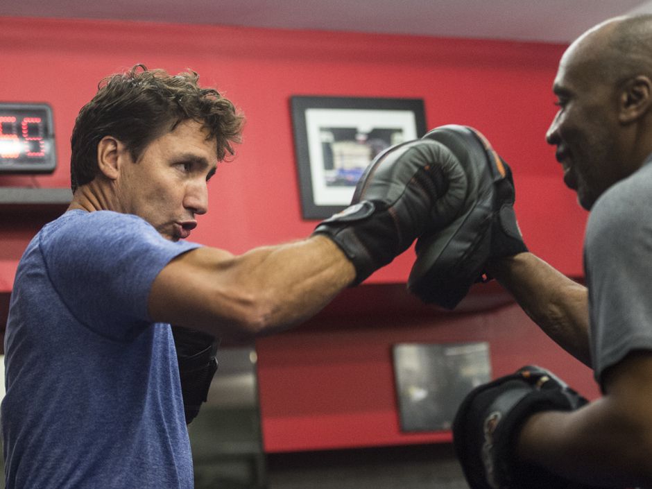 Justin Trudeau goes boxing, works on jabs, knockout punches — and ...