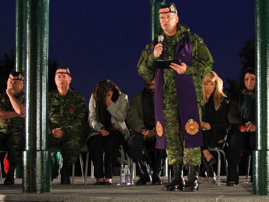 Crowd gathers under dark skies to honour Cpl. Nathan Cirillo, who was ...