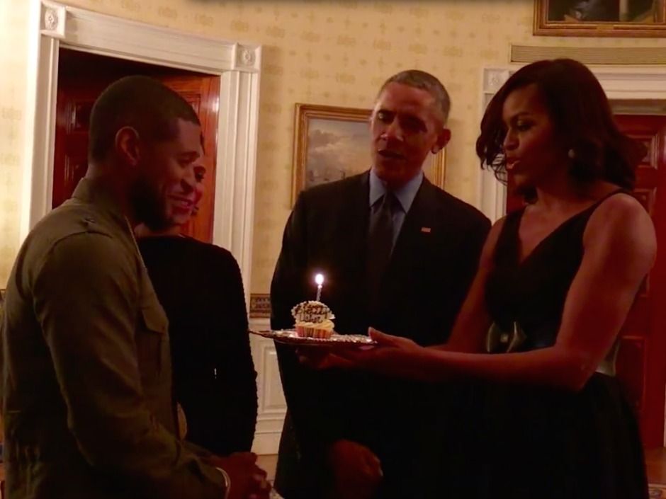 Barack and Michelle Obama sang 'Happy Birthday' to Usher | National Post