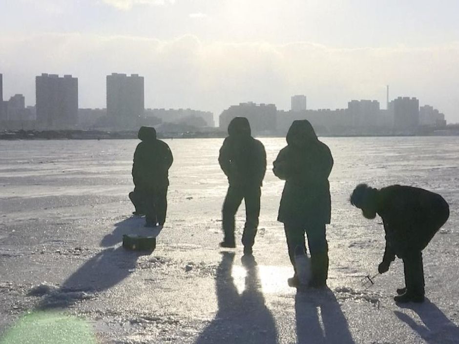 Drone video shows the extent of North Korea's frozen rivers as the 'Big ...