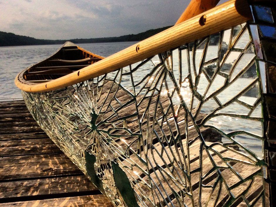 Dutch museum displays Canadian artist's glass-covered canoe until March ...