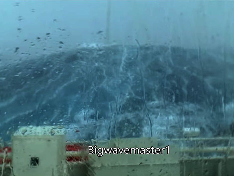 Dramatic video shows 150-foot rescue ship being tossed around by ...