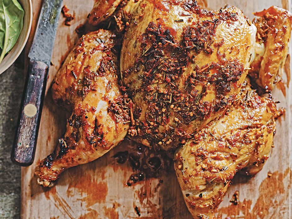 Spice-rubbed, steam-roasted chicken is flavoured with beer: Recipe for ...