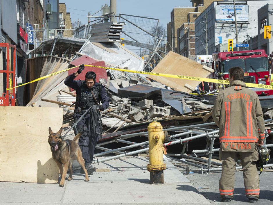 Toronto building collapse sends seven to hospital: Site was set to be ...