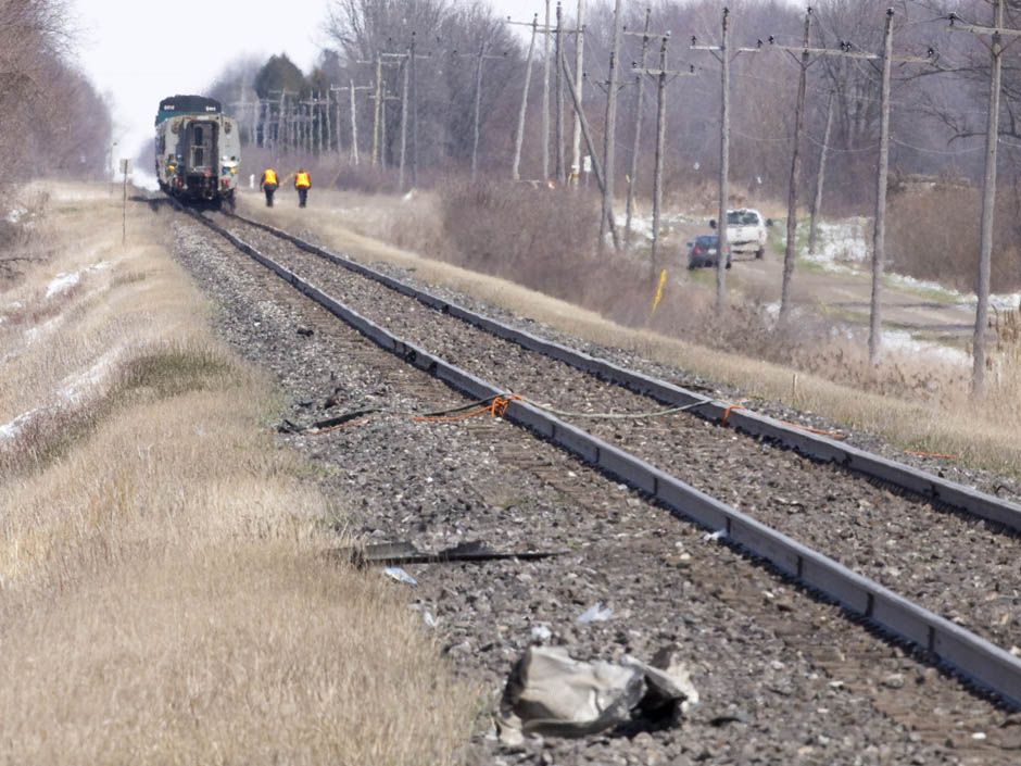 Via train crashes into car at rail crossing near Chatham, Ontario ...