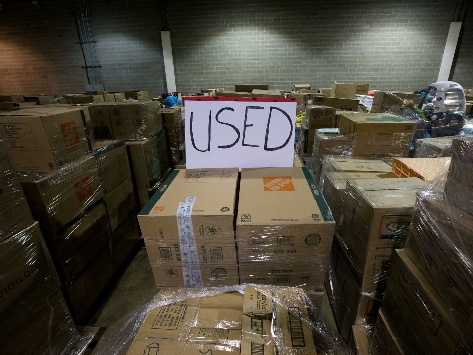 Tonnes of used items donated for evacuees in Edmonton will end up at ...