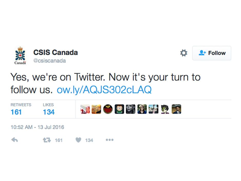 CSIS tries to show it can be more 'accessible' with new Twitter account ...