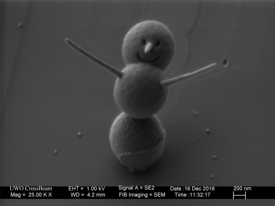 Ontario university creates world's 'smallest snowman' out of tiny ...