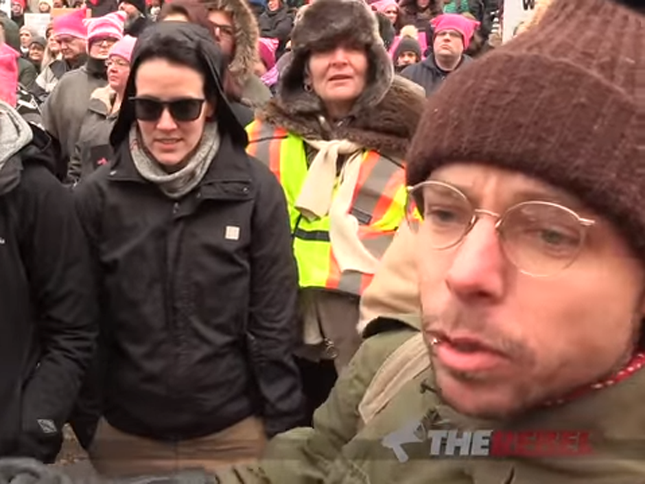 Alleged assault on Rebel TV reporter at women's march in Edmonton draws ...