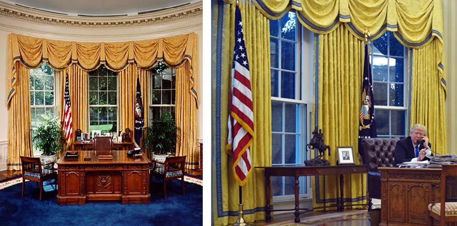 Gold drapes and a bust of Churchill: A photo guide to Donald Trump’s ...