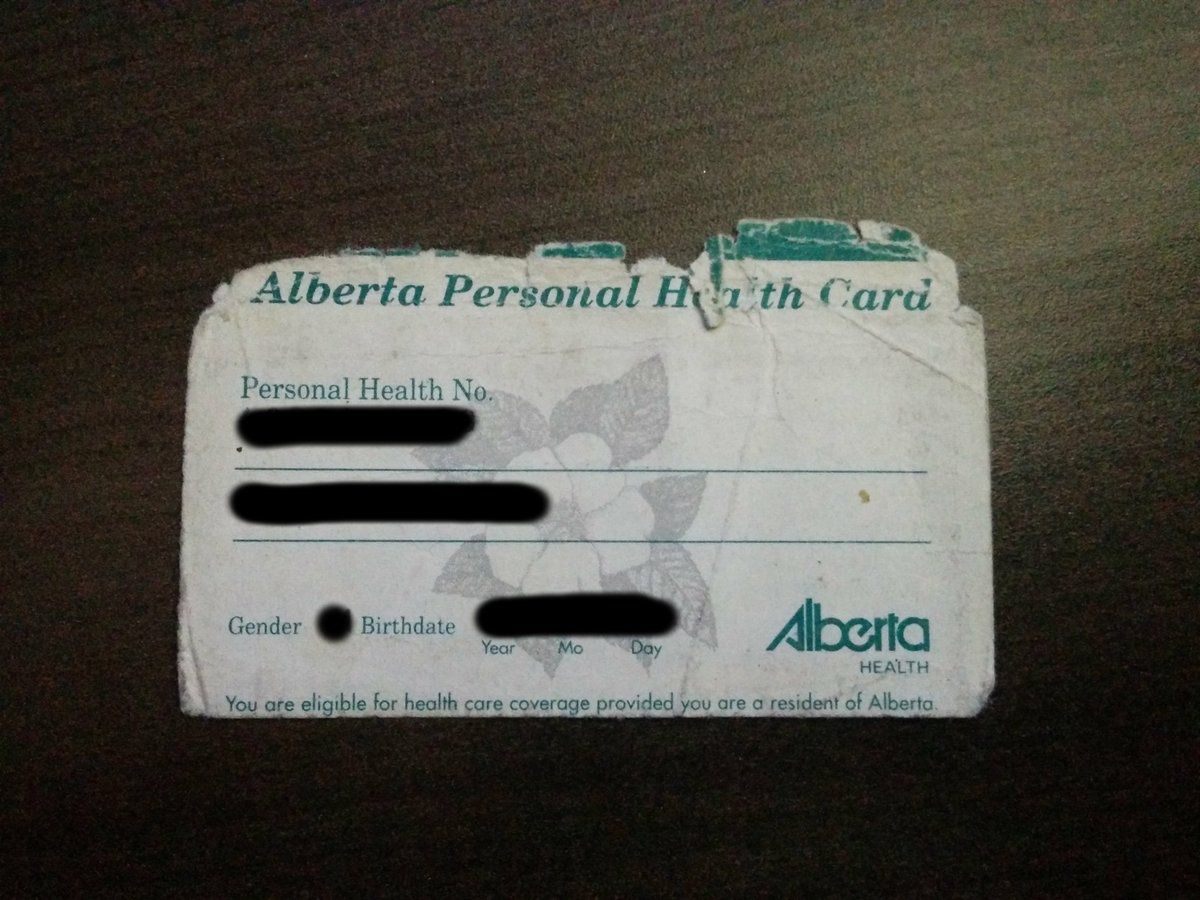The Alberta Personal Health Card is a blight on everything that makes ...
