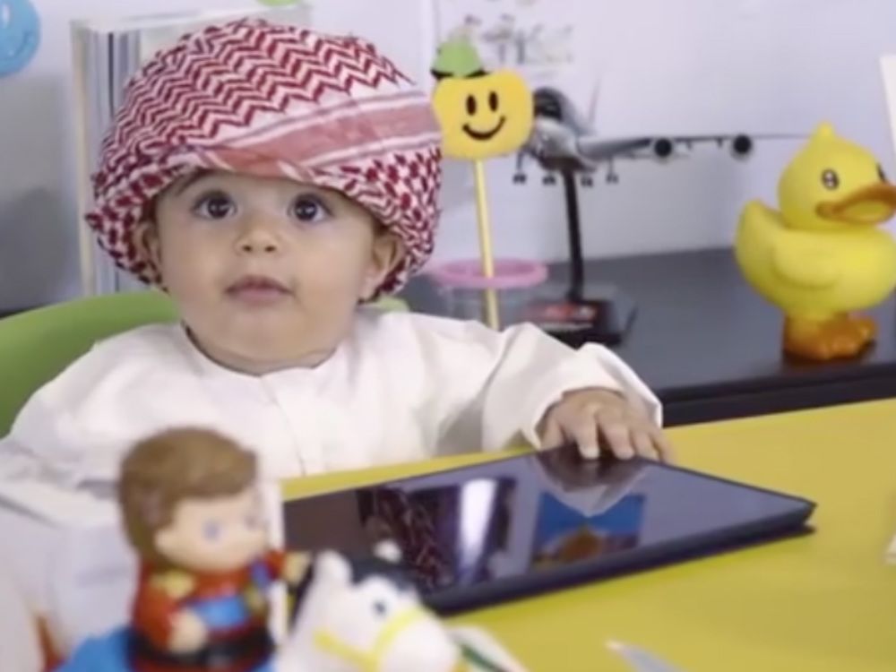 Does this adorable eight-month-old baby really work for the government ...