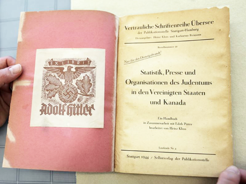 Rare book that could have served as Hitler’s ‘blueprint’ for North ...