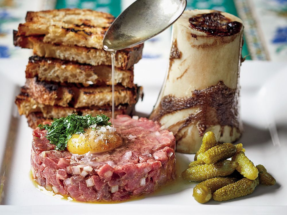 Cook this: Venison tartare with warm bone marrow drippings from Matty ...