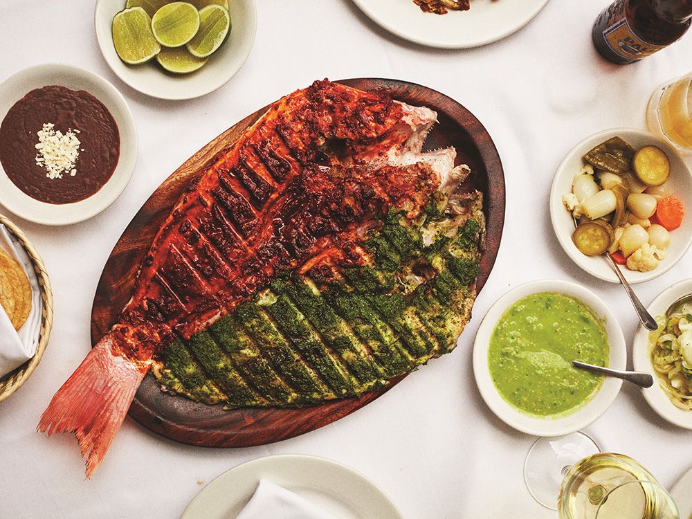 Cook this: Contramar's signature red and green grilled red snapper from ...