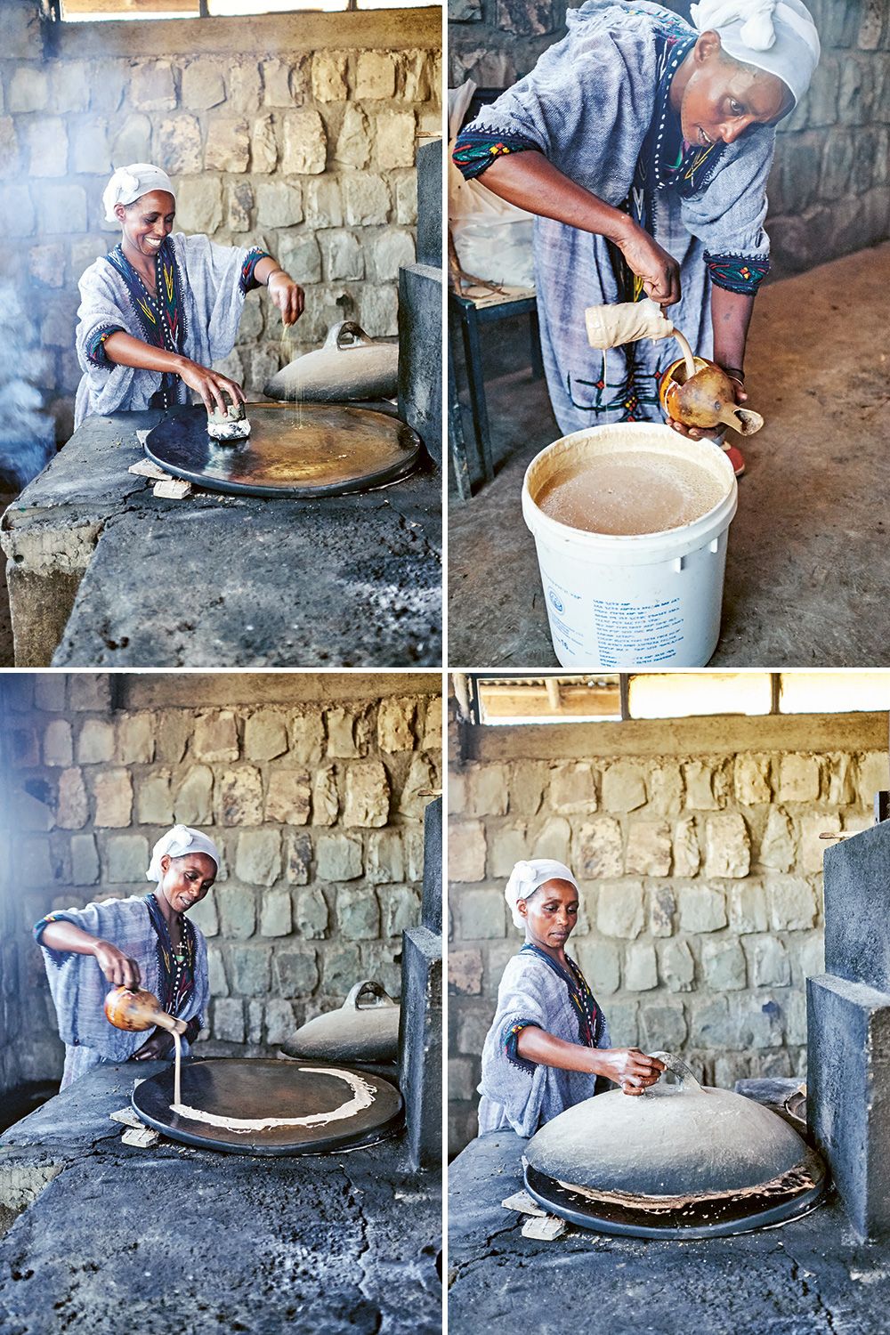 Cook this: Traditional injera — teff sourdough flatbread — from ...