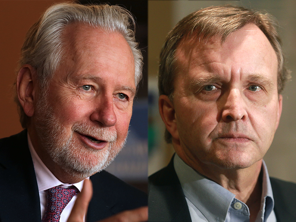 Liberal representative Sen. Peter Harder, liaison Sen. Grant Mitchell ...