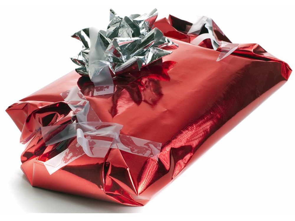 Do yourself a favour and set the bar low with a sloppily wrapped gift ...