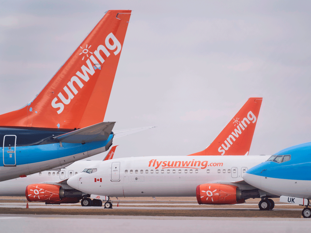 Doing Good: Grounded during COVID-19 crisis, Sunwing airline donates ...