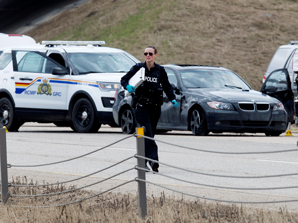Man dead, RCMP officer wounded after shootout on busy highway near ...