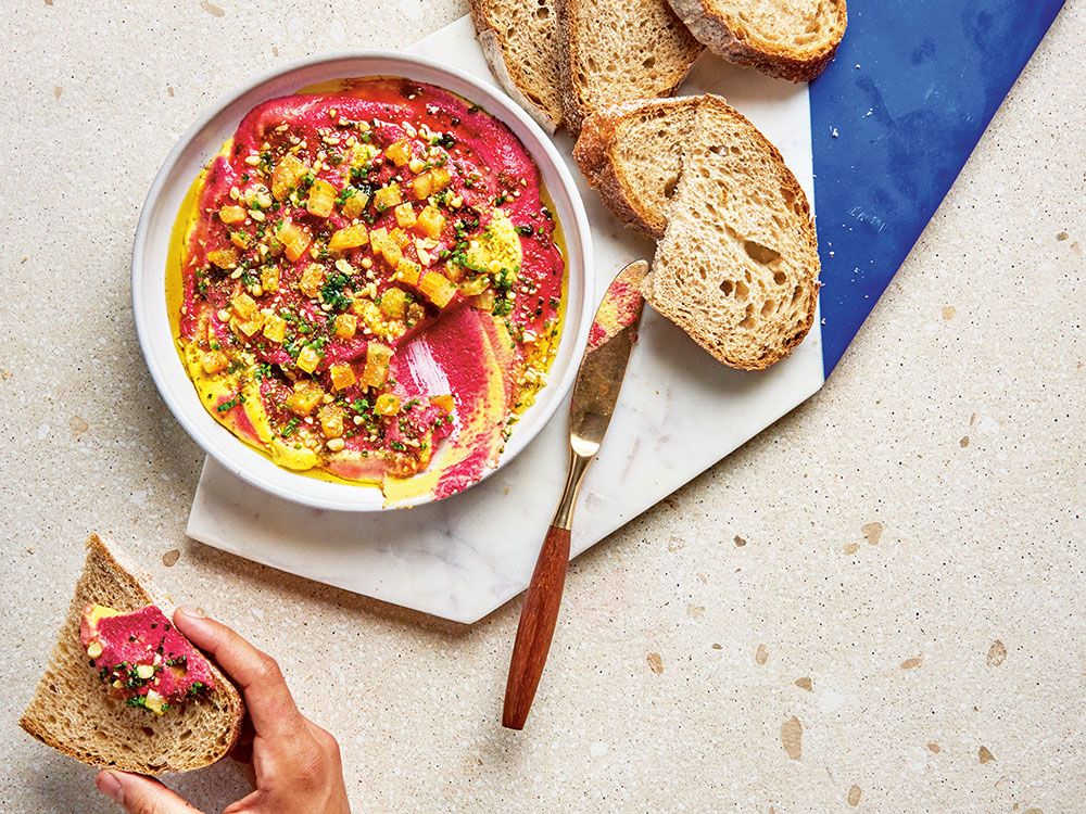 Cook this: Pink and gold beet dip with pine nuts from Eat, Habibi, Eat ...