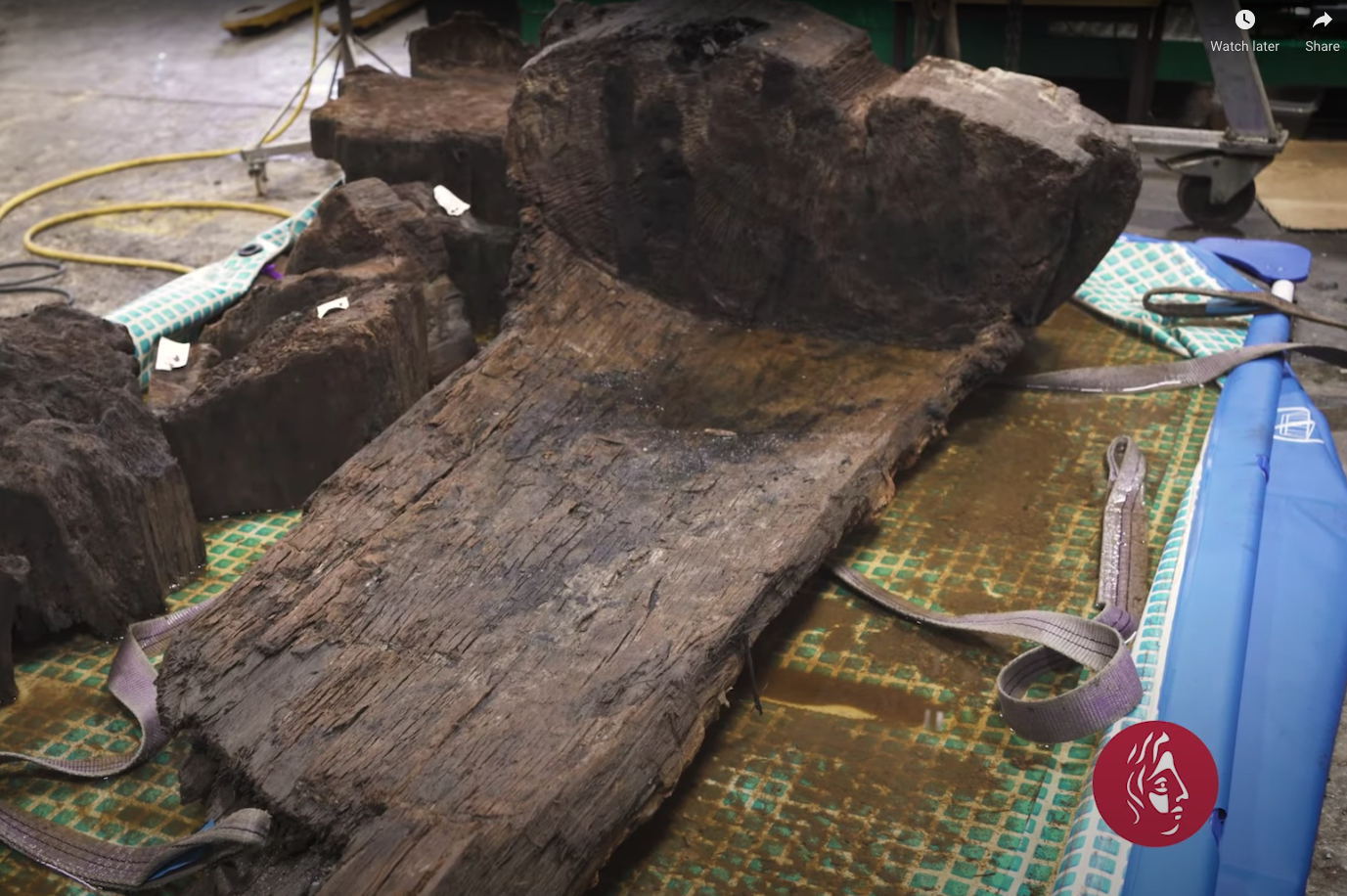 Golf course workers dig up 4,000-year-old tree-trunk coffin with ...
