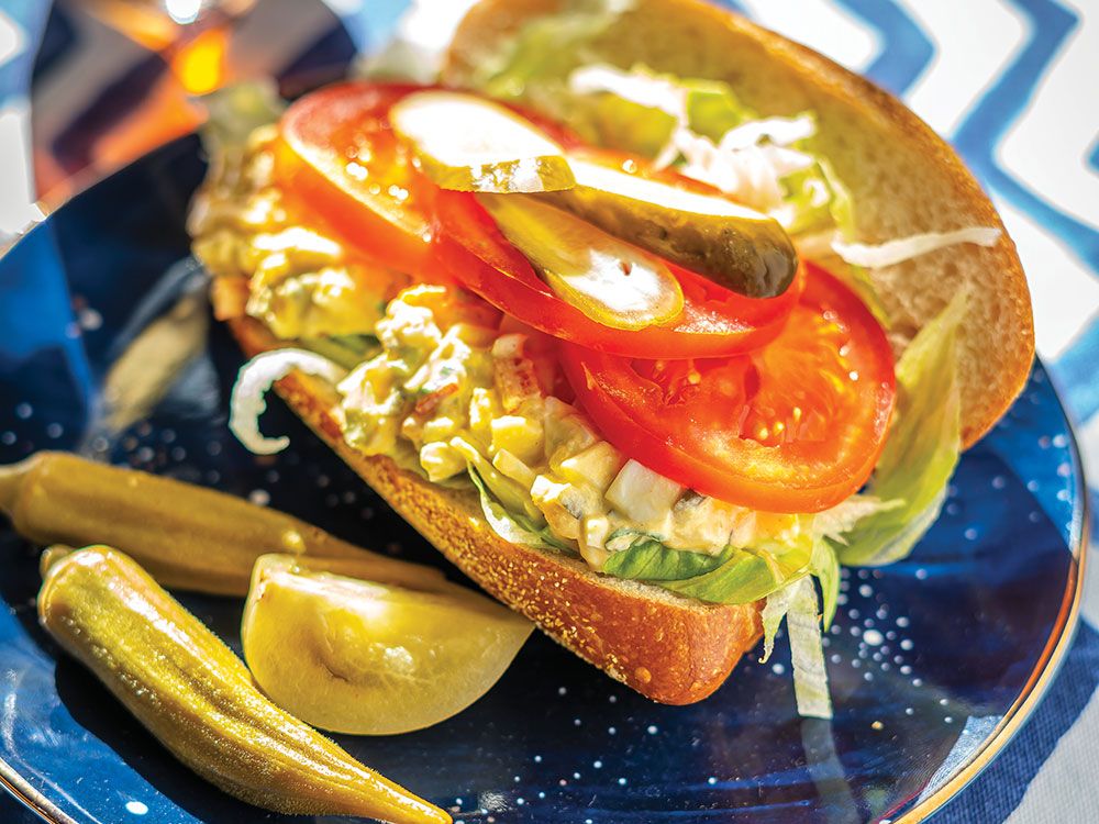 Cook this: Deviled egg po-boy from The Twisted Soul Cookbook | National ...