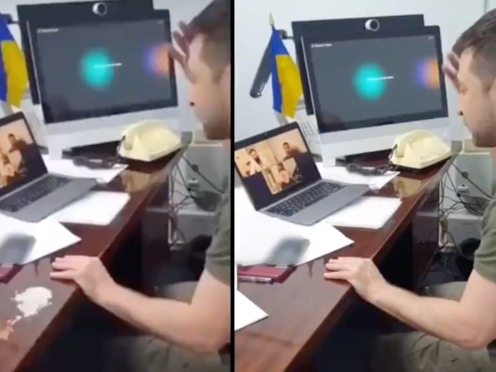 Fact check: Video of Zelinskyy at his desk altered to add suspicious ...